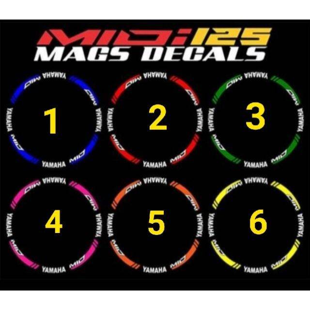 【Ready Stock】 Mio i125 Mags Decals | Lazada PH