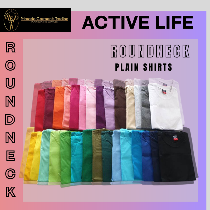 ACTIVE LIFE Plain Shirts | Lazada PH