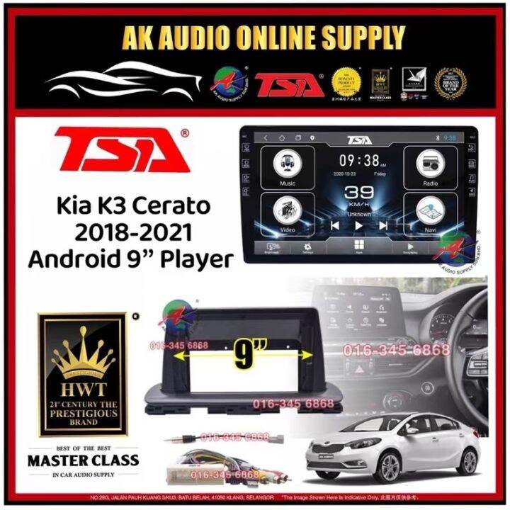 T5 DSP CarPlay TSA Kia K3 Cerato 2018 - 2021 Android 9'' inch Car Player Monitor | Lazada