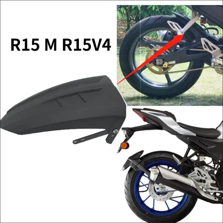 Motorcycle R15 V4 | R15M Rear Tire Hugger Fender MUDGUARD Extension Set ...