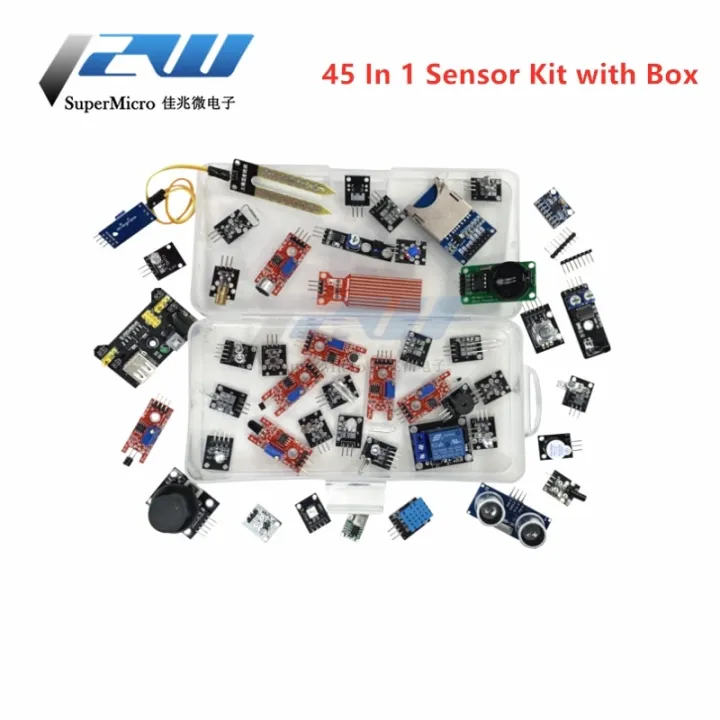 For Arduino 45 In 1 Sensor Starter Kit Better Than 37in1 Sensor Kit 37 In 1 Sensor Kit Uno R3 