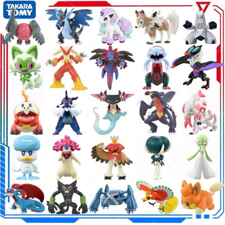 Original Genuine Pokemon Figure Galarian Ponyta Sprigatito Gardevoir ...