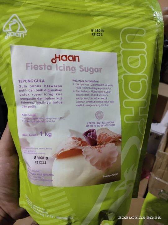 Fiesta Icing Sugar Haan kemasan 1kg | Lazada Indonesia
