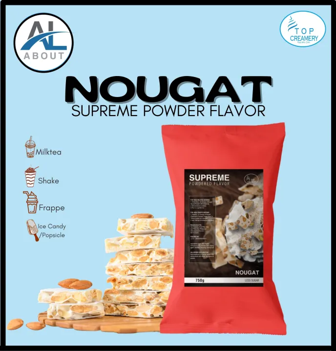 TOP CREAMERY SUPREME NOUGAT FLAVORED POWDER 750G | Lazada PH