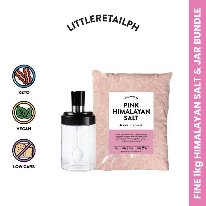 1 kilo FINE Himalayan Salt With Spice Jar with Spoon | Lazada PH