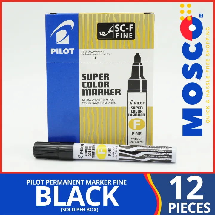 PILOT Permanent Blue Marker Fine 1 box (Sold per box) | Lazada PH