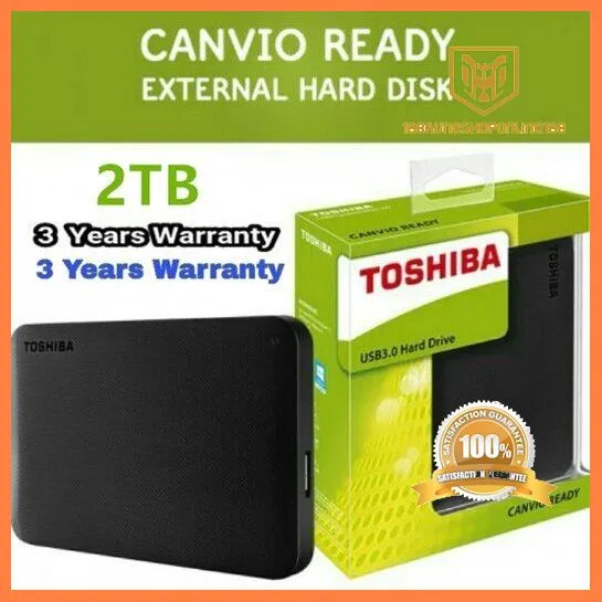 จัดส่งฟรี ส่งจากกรุงเทพ (รุ่นใหม่) Toshiba 2TB HDD One Touch with ...