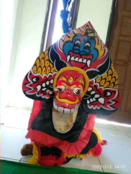 Mainan Barongan Anak Devil caplokan spon lebar jamang 45cm barongan ...
