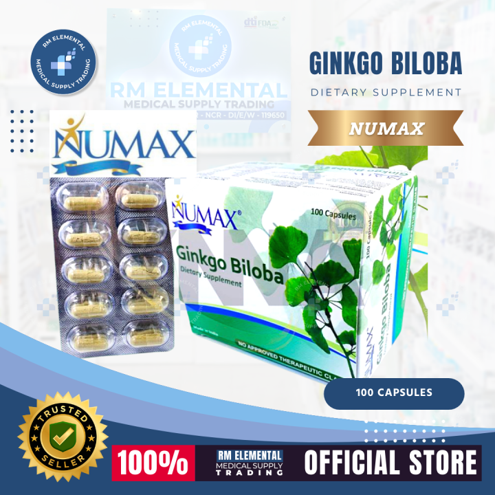 Numax Ginkgo Biloba Dietary Supplement Capsule (Promo Pack) | Lazada PH