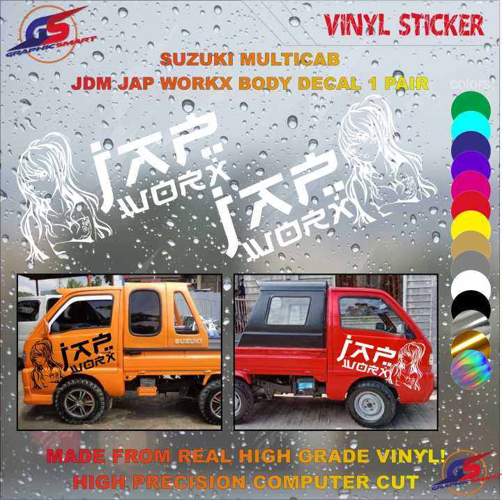 Suzuki Multicab Body Decals - JAP WORKX Anime JDM High Quality Vinyl ...