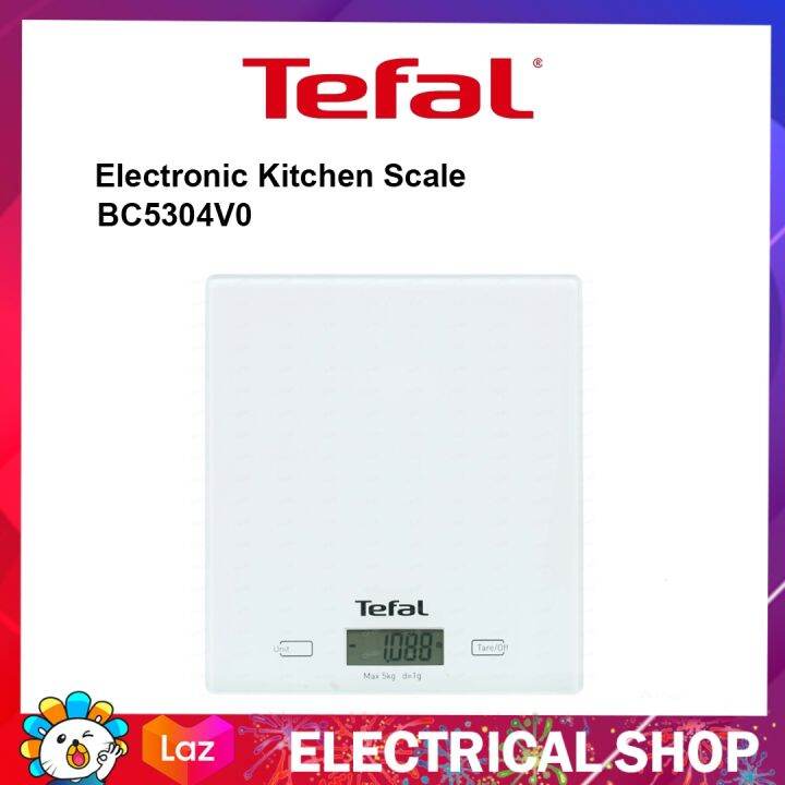 Tefal Essential Electronic Kitchen Scale BC5304V0 (Glass platform ...