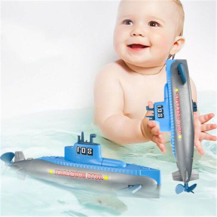 24cm Wind Up Submarine Bath Toy Pool Diving Toy For Baby Toddler Boys ...