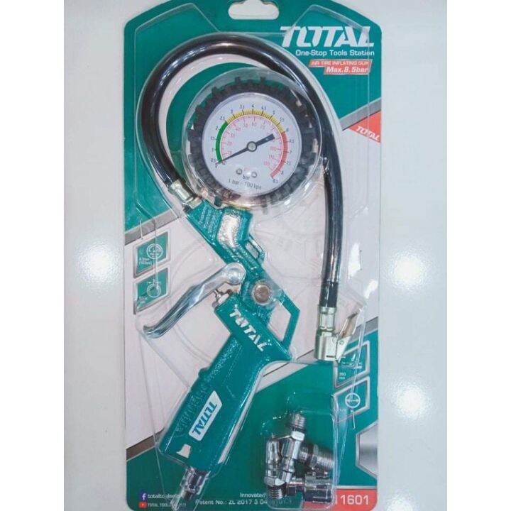 TOTAL TAT11601 Air Tire Inflating Gun Air compressor inflation gun with ...