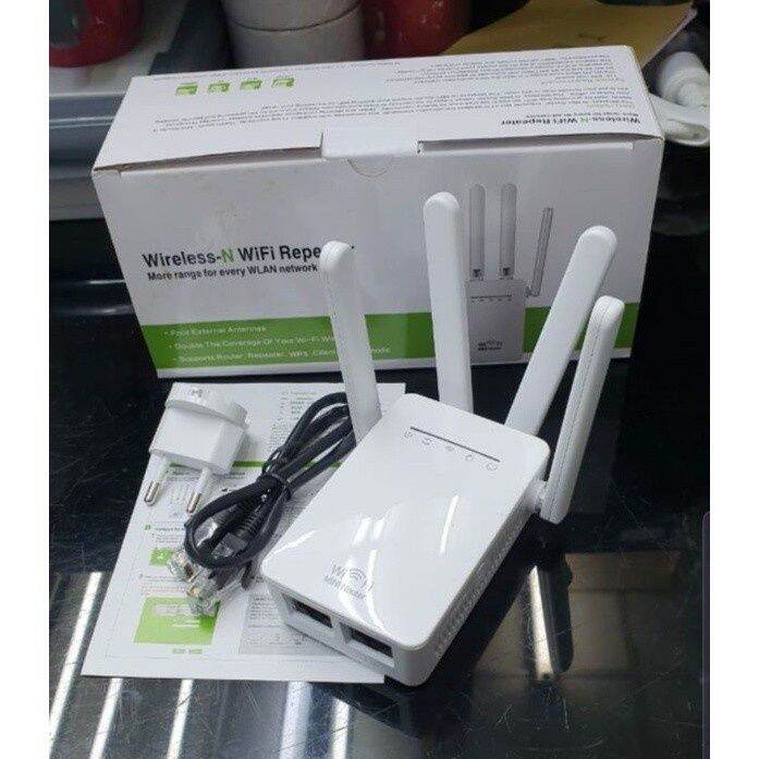 Wireless Wifi Range Extender Router Repeater 300Mbps 4 Antena | Lazada Indonesia