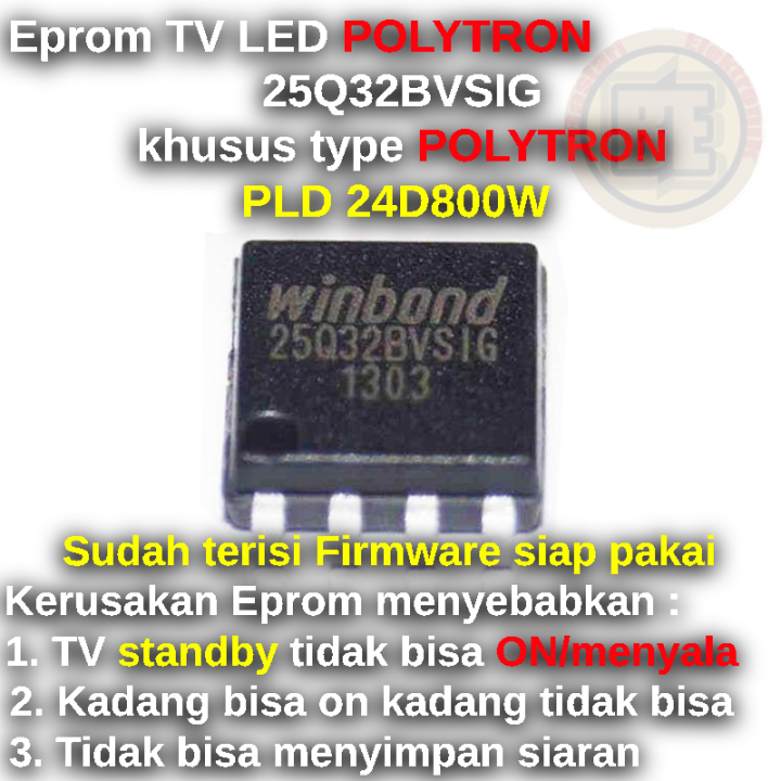 Ic Eprom Firmware TV POLYTRON PLD 24D800W | Lazada Indonesia