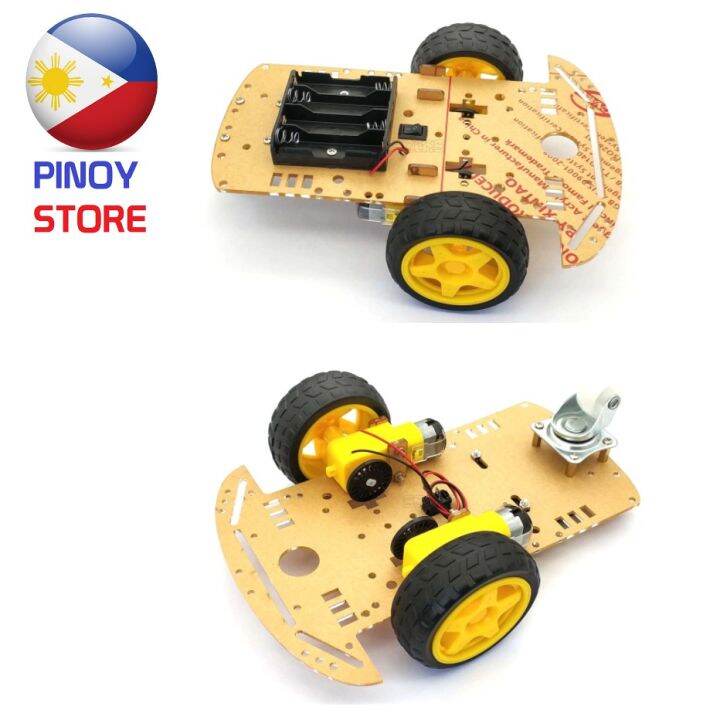 2wd Robot Chassis With Motors And Wheels For Arduino Line Follower Tracing Sumobot Maze Solver 7143