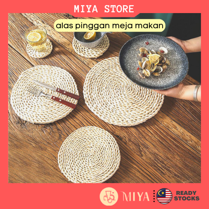 MIYA round table placemat alas pinggan makan placemats for dining table ...