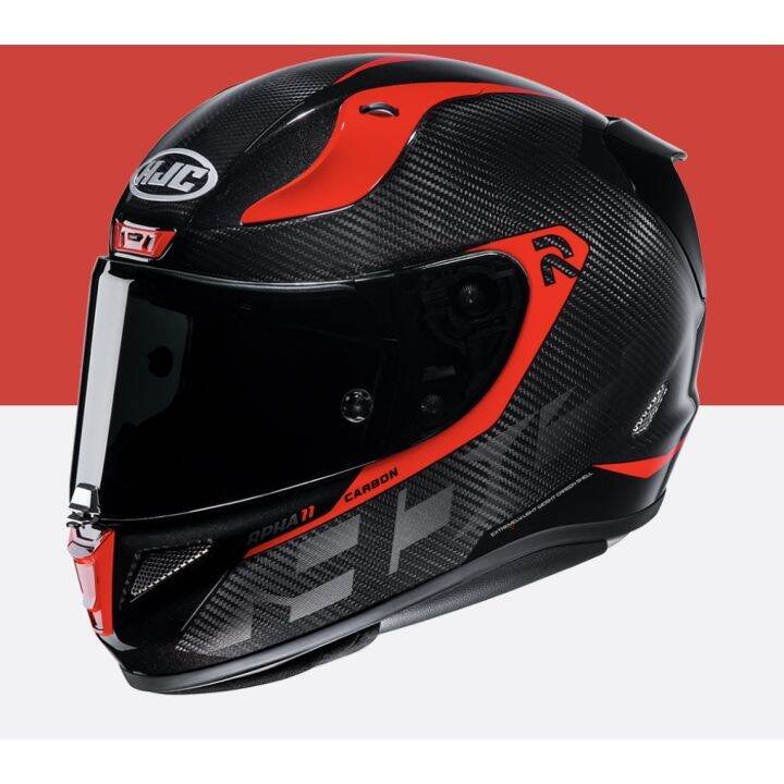 HJC RPHA 11 CARBON BLEER MC1 FULL FACE HELMET (BLACK RED) | Lazada PH