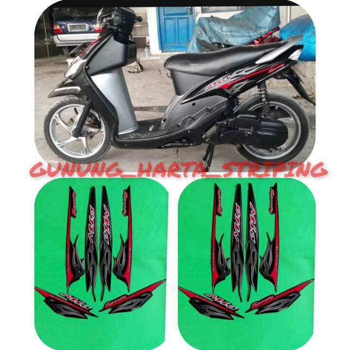 STIKER STICKER MIO STRIPING LIS LES MOTOR SET YAMAHA MIO SPORTY MIO API ...