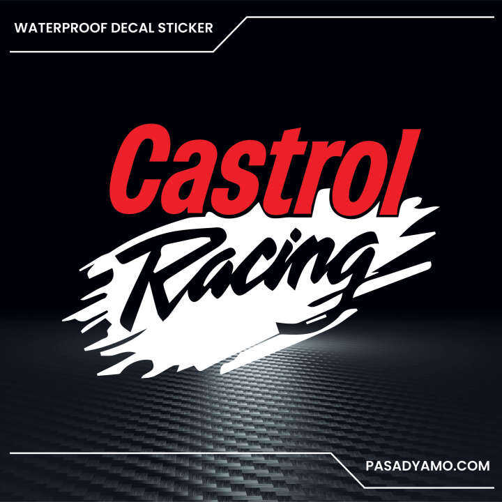 Castrol Racing Decal Sticker for Cars and Motorcycles 4 x 7 inches ...