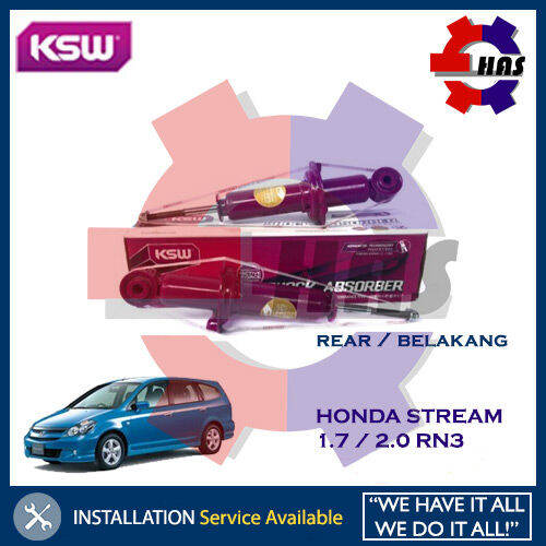 HONDA STREAM 1.7 / 2.0 RN3 REAR KSW Shock Absorber Kshowa Heavy Duty ...