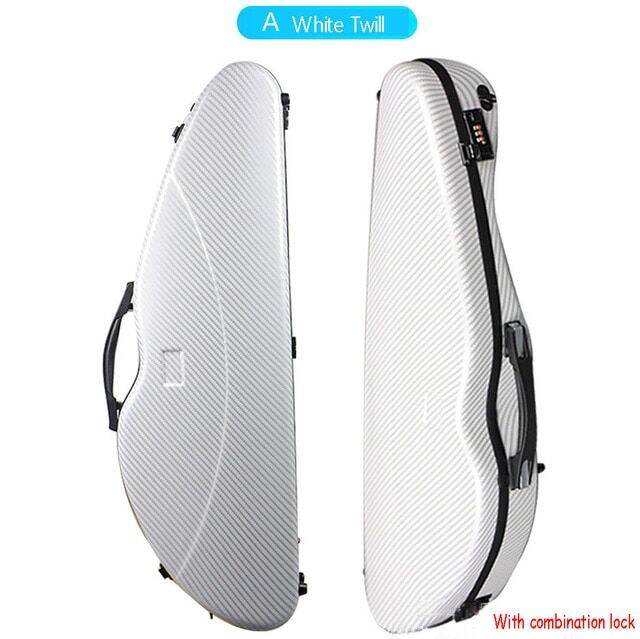 Fastshipping 4/4 3/4 Violin Case Carbon Fiber Triangle Box Waterproof ...