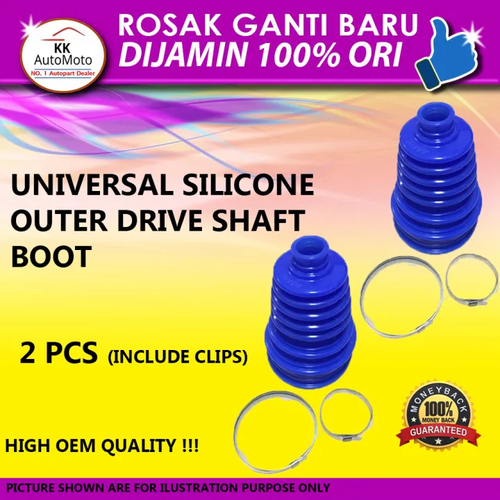Universal Silicone Drive Shaft Outer Boot Cover 2pc FREE 4clips | Lazada