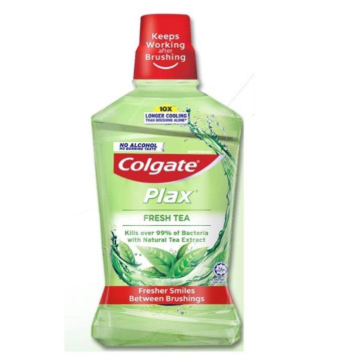 Colgate Plax Antibacterial Mouthwash Fresh Tea Mild Flavor 1L | Lazada PH