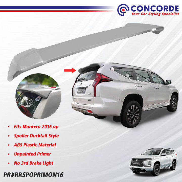REAR SPOILER FOR MIT. MONTERO 2016 PLAIN PRIMER GRAY 1P | Lazada PH