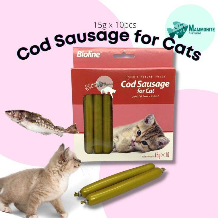 Bioline Cat Sausages Cod Fish Flavored Treats 10 pcs | Lazada PH