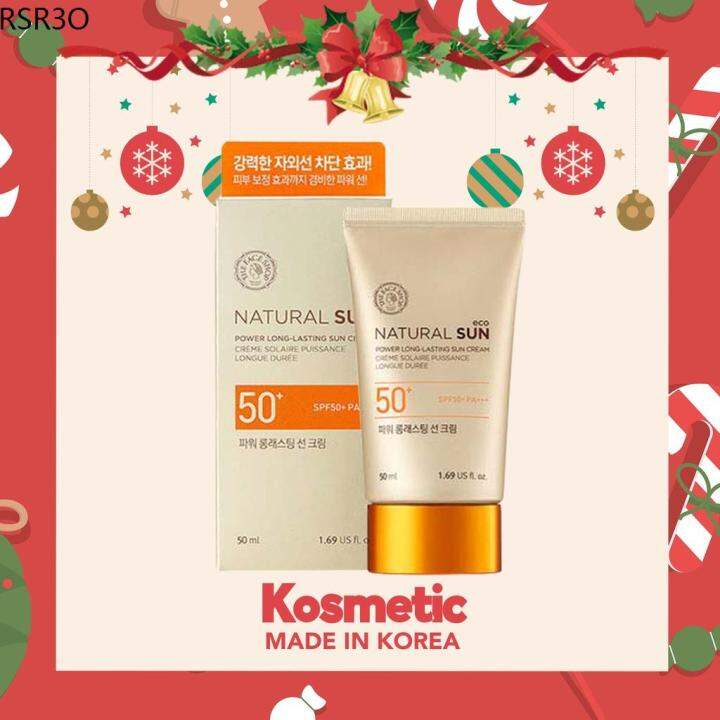 for face spf 50 whitening THE FACE SHOP Power Long-Lasting Sun Cream ...