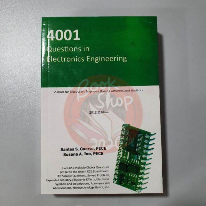 4001 Questions in Electronics Engineering 2012 edition | Lazada PH