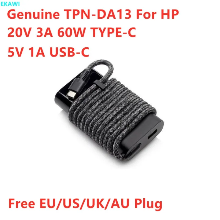 2022 Free power cord Genuine 65W Laptop AC Adapter Charger For HP TPN ...