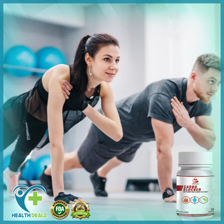 CarboBlocker 1 Month Supply Fat Burner Capsules Belly Fat Blocker Sugar ...