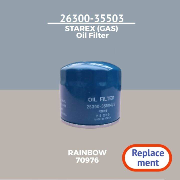 2630035503 Oil Filter for HYUNDAI Starex (Gas) [Replacement] ;26300 ...