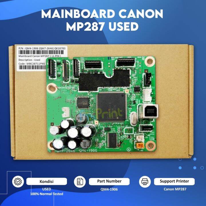 Mainboard Bekas Canon Mp287, Motherboard MP287 11 PIN Used | Lazada ...