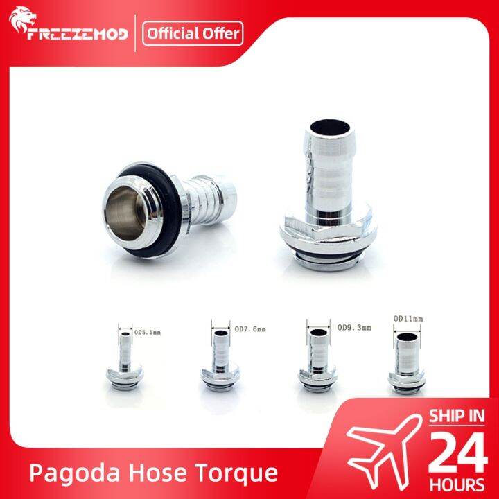 FREEZEMOD Pagoda Fitting Thin OD5.5/7.6/9.3/11mm Soft Tube Compression ...