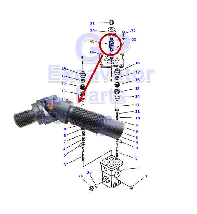 PC120-5 / PC200-5 / PC220-5 / PC300-5 / PC400-5 Hydraulic Excavator PPC ...