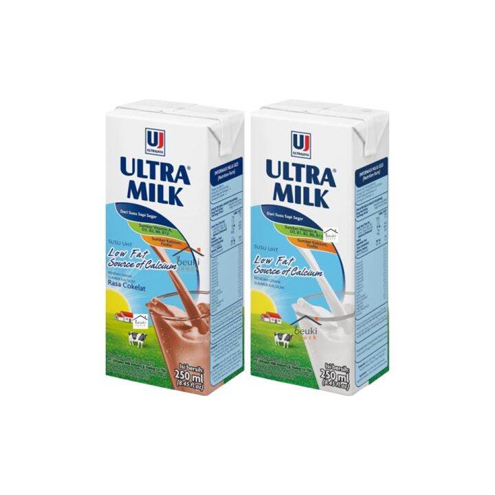 Ultra Low Fat Milk UHT Susu Rendah Lemak Berbagai Varian Pilih Rasa ...