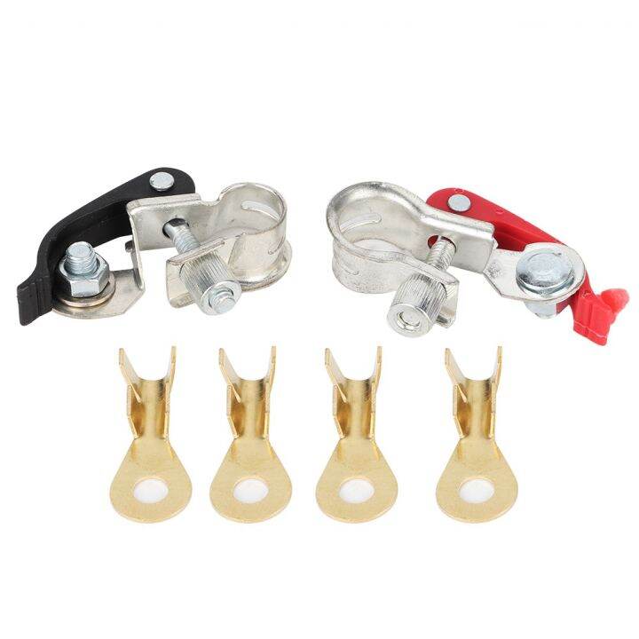 ใหม่6 In 1รถแบตเตอรี่ขั้วลบขั้วบวก Clamps Connector Replacement ...
