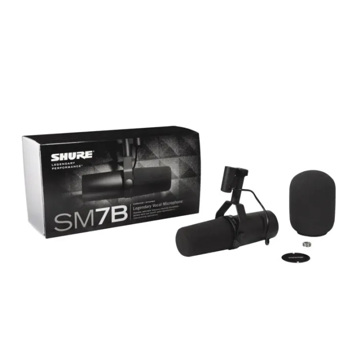 SHURE Mic Sm7B Condenser Recording Dynamic Microphone Studio Selectable ...