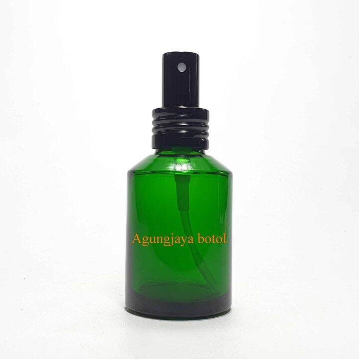 Botol Kaca GD 60 Ml Hijau Tutup Spray Alu Spiral / Botol Kaca / Botol ...