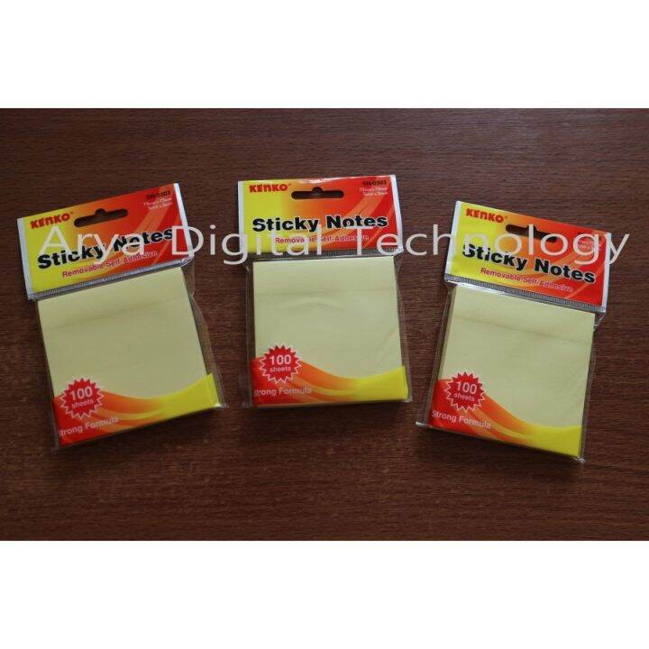 Sticky Notes Post It SN 0303 Kuning Kenko Stick Note Label Memo Murah ...