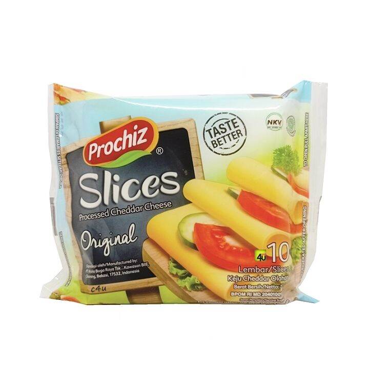 Prochiz Slices ORIGINAL - Keju Lembaran - PACK 10 pcs | Lazada Indonesia