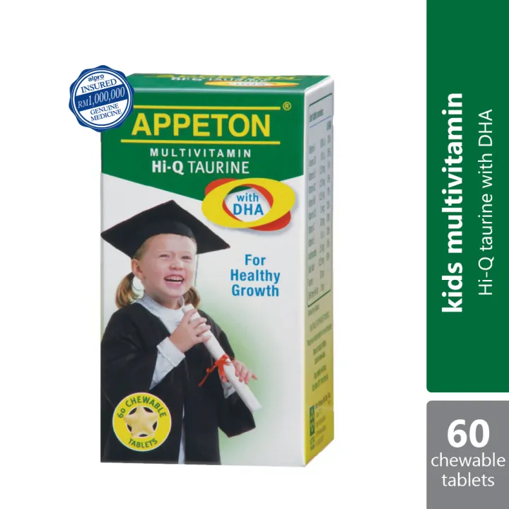 Alpro Pharmacy Appeton Multivitamin Hi-Q Taurine With DHA 60s | Eye & Brain Health | Lazada