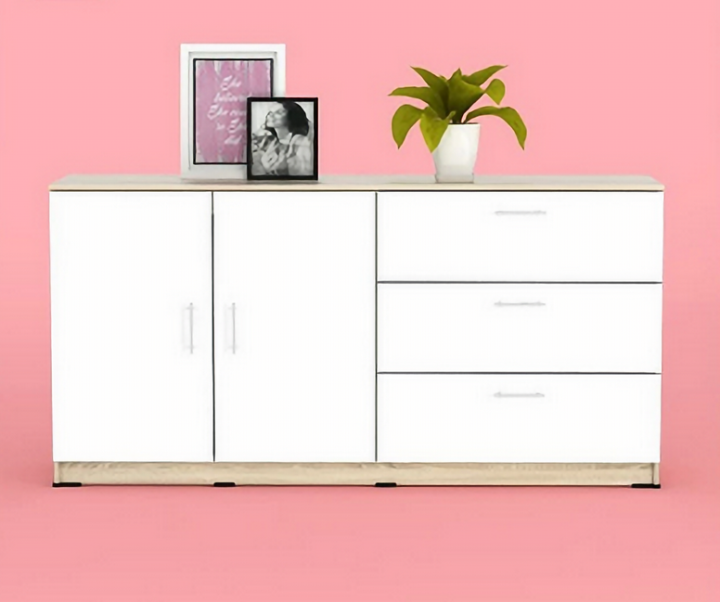 Lemari Bufet Alba SB150 buffet bupet kayu kabinet cabinet serbaguna ...
