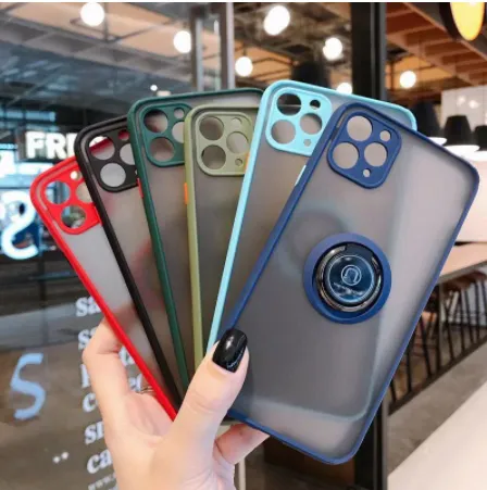 Matte Case with Ring for iPhone : IP 6S/6G, IP 7/8/SE, IP 6 Plus, IP 7 ...