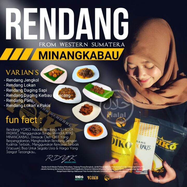 1Kg RENDANG YOIKO LOKAN/KERANG ASLI PADANG | Lazada Indonesia