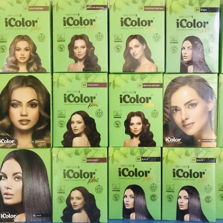E.flower iColor Organic Hair Dye Shampoo (Sachets) | Lazada PH