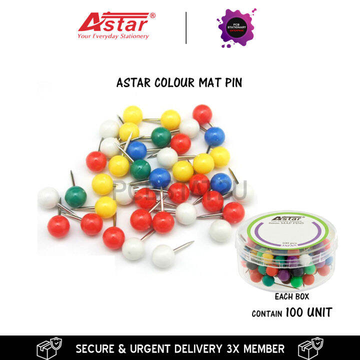 Astar Map Pin 6mm - Assorted Colour | Lazada